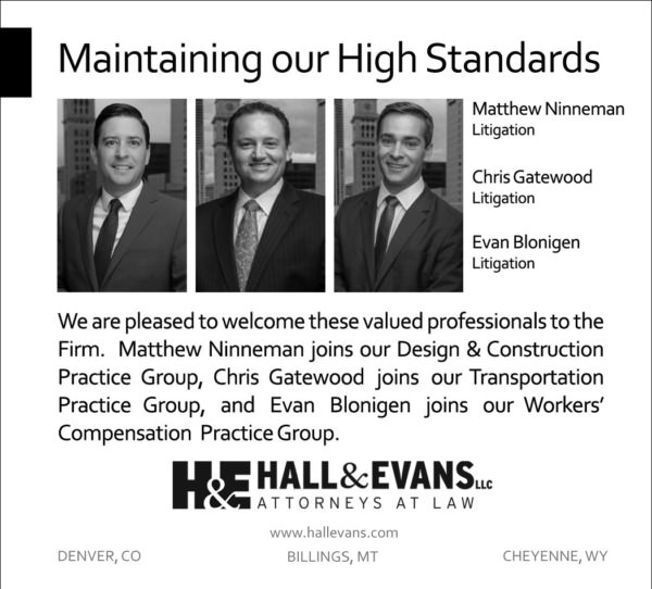 Hall & Evans Hires Three New Attorneys - Hall and Evans LLC